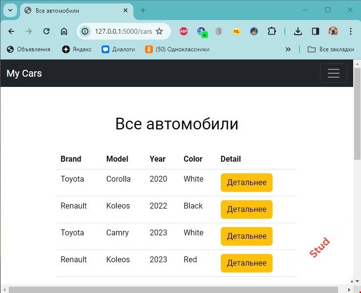 Автосалон Html Css Bootstrapp Flask Python Sqlalchemy Sqlite Исходники Python скачать